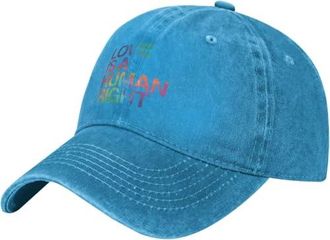 Generic Casquette De Baseball lamour Est Un Droit Humain LGBT Fiert&eacute; Gay Respirante Casquette Trucker Classique Visiere pour Ext&eacute;rieur P&ecirc;che Homme