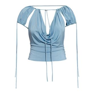 Charlotte Knowles Knwls - Cu Top - Femme - Blouses et Chemises - Bleu - Taille: 36 FR