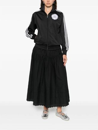 adidas Three Stripes Logo Track Jacket - Black