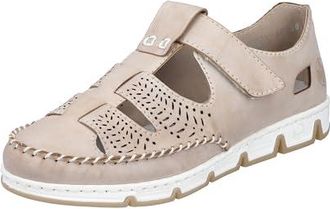 Rieker Chaussures Pieds Nus 49958 pour Femme, Beige, 43 EU