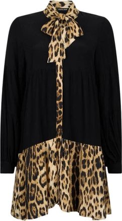 Roberto Cavalli Damen, Kleider, Schwarzk, XSGröße