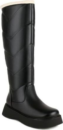 Generic Bottes de neige thermiques pour femme - &Agrave; talon rond - Imperm&eacute;ables - Tendance - Chaudes - En peluche, Noir, 37.5 EU