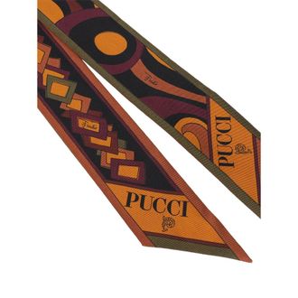 Emilio Pucci Silk Twill Scarf - Black
