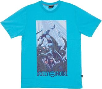 Dolly Noire Blau Herren T-Shirt mit Druck - - Tops - Herren - Blau - XS