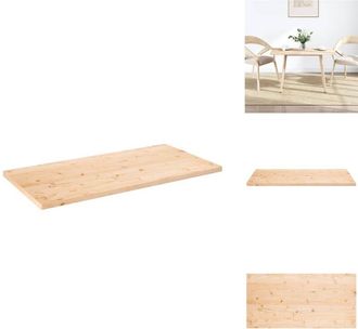 vidaXL Dessus de table 110x55x2,5 cm bois de pin massif rectangulaire - Dessus De Table - Plateau De Table - Bois De Pin - Table Basse - Table Dappoint