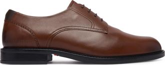 Tommy Hilfiger Oxford Schuhe Tommy Hilfiger Corporate Dressy Lth FM0FM06023 Braun