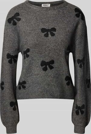 Only Regular Fit Strickpullover mit Allover-Muster Modell BORA