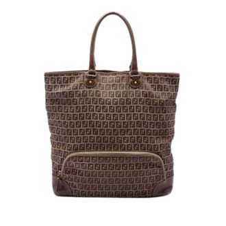 Fendi Sac cabas Pre-owned en toile - Femme - Pre-owned - Brun - Taille: ONE Size