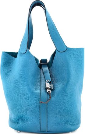 Hermès Picotin Lock Bag Clemence GM bucket bag - Bleu