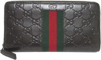 Gucci unisex, Pre-owned, Brun, Taille: ONE Size Pre-owned Guccissima Long wallet (bi-fold)