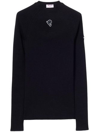 Pucci pull à patch logo - Noir