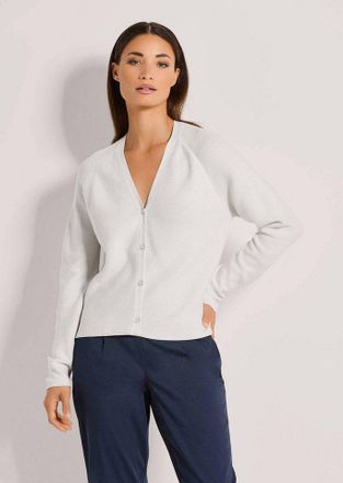Madeleine Strickjacke Strickjacke mit V-Ausschnitt