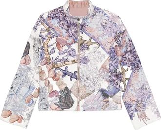 Hermès veste bomber à effet pailleté (années 2000) - Blanc