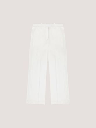 Circolo 1901 Masculine Trousers in Light Fleece Simply white / 38
