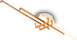 Briloner LED Deckenlampe mit warmwei&szlig;em Licht, Eckprofile, LED Lampe, Deckenleuchte, Wohnzimmerlampe, Schlafzimmerlampe, K&uuml;chenlampe, Deckenbeleuchtung, Flurla