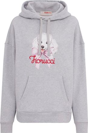 Fiorucci Femme, Sweatshirts et sweats &agrave; capuche, Gris, Taille: 40 FR Poodle Logo Print Relaxed Sweat &agrave; capuche