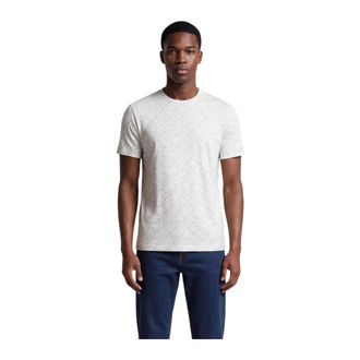 A|X Armani Exchange Homme, Tops, Beige, Taille: L T-shirt imprim&eacute; &agrave; manches courtes et col rond