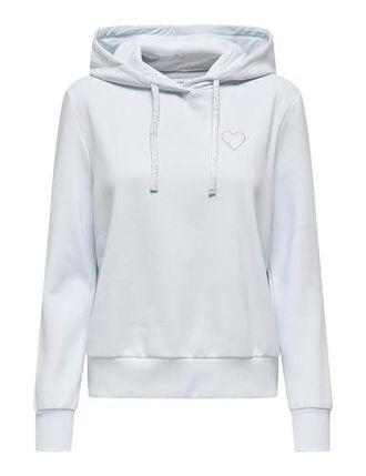 Only Onlnoli L/S Heart Hood SWT Noos, Bleu Barbeau p&acirc;le, L