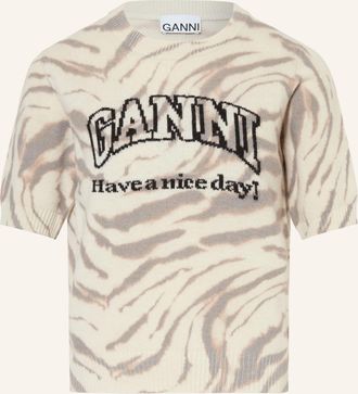 Ganni Strickshirt beige