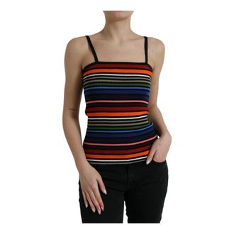 Dolce & Gabbana &Auml;rmellose Oberteile - - Tops - Damen - Mehrfarbig - L
