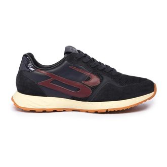 Baldinini Wildleder- und Leder-Sneaker - - Shoes - Herren - Blau - 40 EU