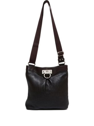 Ferragamo sac porté épaule à détail Gancini (2000-2020) - Marron