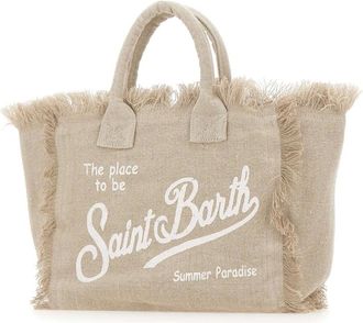MC2 Saint Barth Femme, Sacs, Beige, Taille: ONE Size Colette Linen Handbag