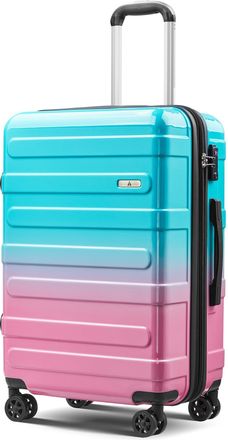 Tolino Handgep&auml;ck, Gep&auml;ck, Hardside mit Rollen, von Fluggesellschaften zugelassenes TSA-Schloss, PC + ABS, leichte Handgep&auml;ckkoffer f&uuml;r Damen, Candy, M(24in)