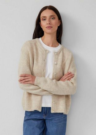 s.Oliver Cardigan Strickjacke Weiche Strickjacke aus Alpakamix