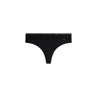 Tommy Hilfiger Tanga uni &agrave; bande dentelle