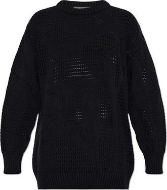 Akep Rundhals-Pullover - - Knitwear - Damen - Schwarzk - L