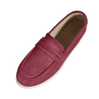 Generic Mocassins d&eacute;contract&eacute;s et confortables pour femme - &Eacute;l&eacute;gants - Couleur unie - L&eacute;gers - Classiques - &Agrave; enfiler - Pour la marche, le travail, les vacanc