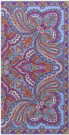Roeckl Seidentuch Aesthetic Paisley blau