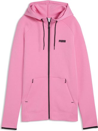 Puma Hoodie zipp&eacute; en tissu Spacer Femme, V&ecirc;tements, Rose, S
