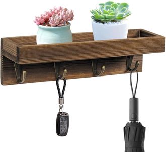 Generic An Der Wand Montierter Schlüssel-Organizer - Aufbewahrungs-Organizer-Haken, Langlebiger Wohndekor-, Schwebendes Präsentationsregal, Praktische Aufbewa