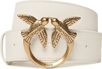 Pinko Dameng&uuml;rtel Pinko Love Berry H4 Belt PE 23 PLT01 100120 A0F1 Wei&szlig;