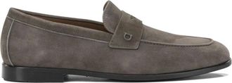 Ferragamo Mocassins en Daim Gancini - Homme - Chaussures - Brun - Taille: 40 1/2 EU