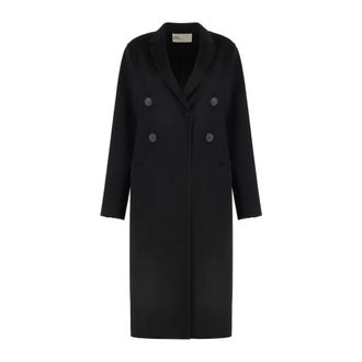 Tory Burch Femme, Manteaux, Noir, Taille: 40 FR Wool Coat