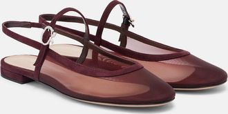 Gianvito Rossi Ballerines Sling en organza