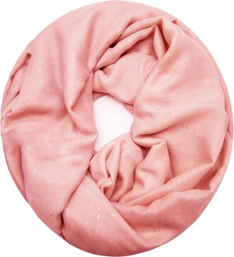 Glamexx24 Gloop Damen Loop Schal Schlauchschal, Tuch, leichter Langschal Schlauchschal 01122-01123-P, 01123a5 Rosa, Einheitsgr&ouml;&szlig;e