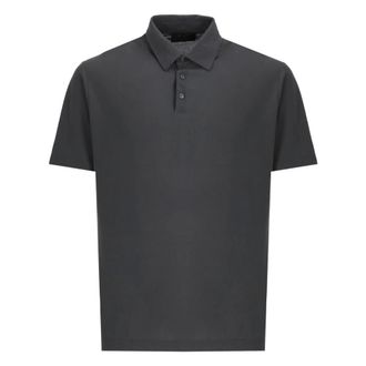 Zanone Homme, Tops, Gris, Taille: XL Chemise Polo Boutonn&eacute;e