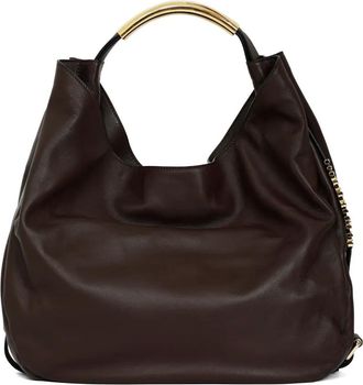 Moschino sac porté épaule Handle Me à logo - Marron