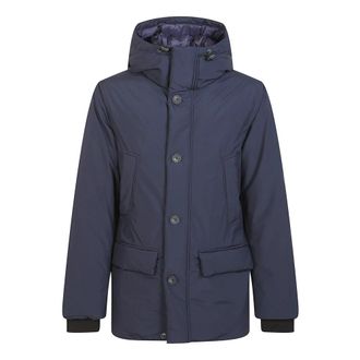 Woolrich Blaue Cloud Parka Jacke - - Jackets - Herren - Blau - XL