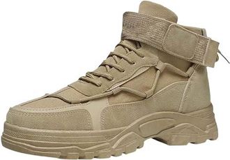 Generico 2026 Bottes de neige hautes en peluche thermique pour homme Aventure en plein air Camping Alpinisme Bottes de neige hautes pour homme Chaussures de ra