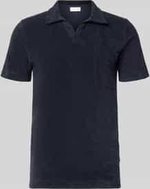 Lindbergh Relaxed Fit Poloshirt mit V-Ausschnitt