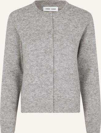 Samsøe & Samsøe Samsøe Samsøe Strickjacke Nor Mit Alpaka grau