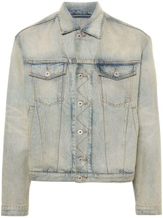 Kenzo veste en jean Drawn Varsity - Bleu