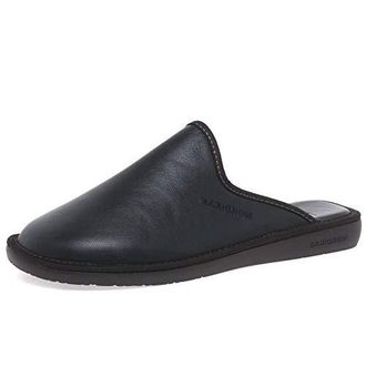 Nordikas Norwood III Pantoufles en Cuir Mens 13/47 Noir