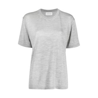 ARMARIUM M&eacute;lange Wollmischung Crew Neck T-shirt - - Tops - Damen - Grau - S