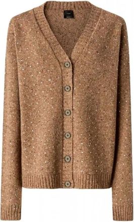 Pinko Pinko, Femme, Pulls, Brun, Taille: 38 FR Pinko - Maille > Cardigans